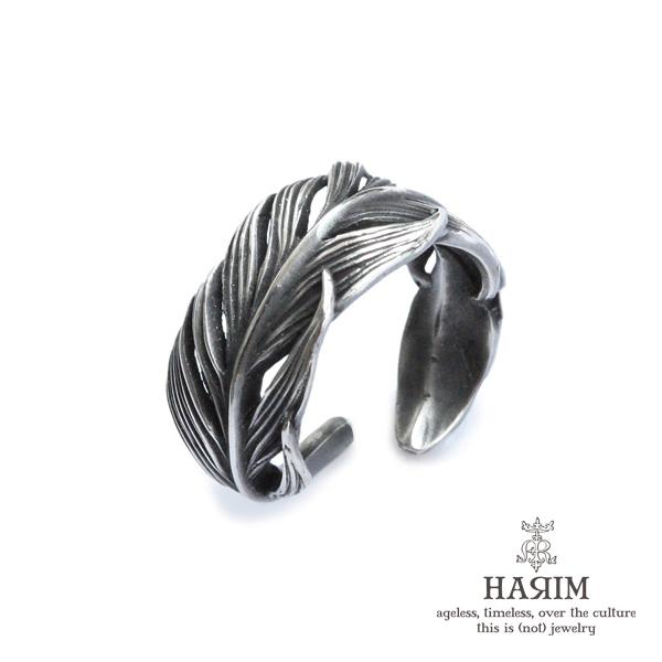 HARIM ハリム 【 Small Owl Feather ring / [ HRR015_Small ] 】[ 正規品 ] フェザー ピンキーリング シルバー フクロウ 指輪 銀 羽根 翼 梟 メンズ レディース 【 送料無料 】