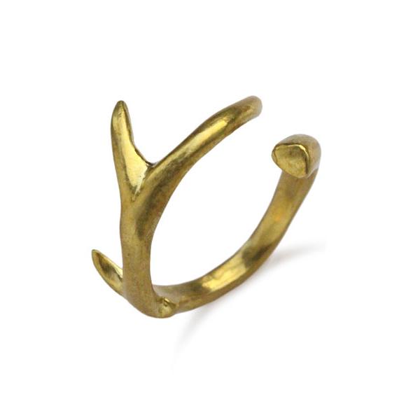 HOASHI YUSUKE ホアシユウスケ 【 あなたの角 枝 ( 真鍮 ) 】[ 正規品 ] リング 指輪 サイズ調節可能 ツノ ブラス 真鍮 ペア ギフト プレゼント ユニセックス メンズ レディース 人気 ブランド おしゃれ かわいい...