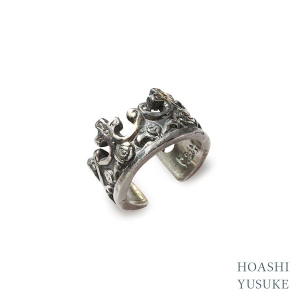 HOASHI YUSUKE ホアシユウスケ 【 あなたは王様 ( イヤカフ ) / シルバー 】[ 正規品 ] イヤーカフ 耳飾り クラウン 王冠 ティアラ 薔薇 バラ 花 925 銀 ギフト プレゼント ユニセックス メンズ レディース ...