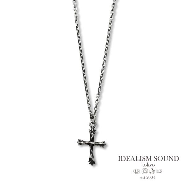IDEALISM SOUND イデアリズムサウンド 【 Raised Wave Cross Necklace [ No.10007 ] クロス ネックレス 】[ 正規品 ] ペンダント シルバー 十字架 銀 プレゼント ジュエリー ユニセッ...