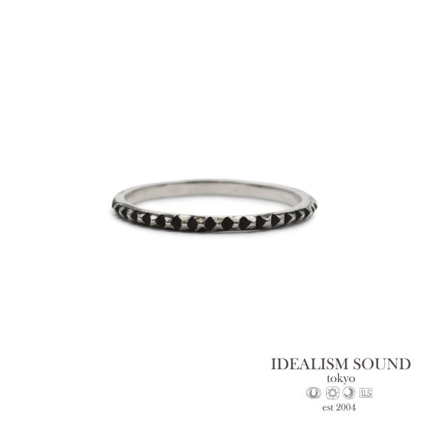 IDEALISM SOUND イデアリズムサウンド 【 Studs Textured Ring ( Silver ) [ No.11100 ] スタッズ テクスチャード リング 】[ 正規品 ]  指輪 シルバー 銀 925 細身 プレゼン...