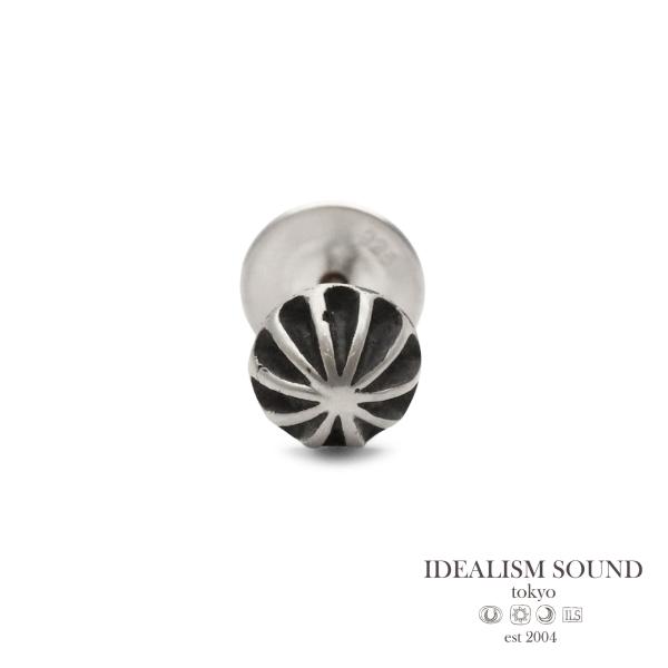 IDEALISM SOUND イデアリズムサウンド 【 Concho Pierce ( Silver ) [ No.13016 ] コンチョ ピアス シルバー 】[ 正規品 ]  銀 片耳用 スタッドピアス ポストピアス キャッチ式ピアス ...