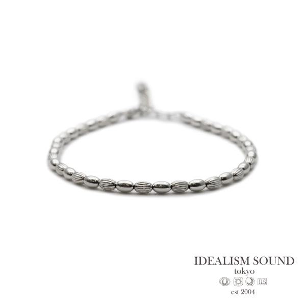 IDEALISM SOUND イデアリズムサウンド 【 Oval Beads Bracelet [ No.15069B ] オーバル ビーズ ブレスレット 】[ 正規品 ]  シルバー 銀 925 プレゼント ジュエリー ユニセックス メン...