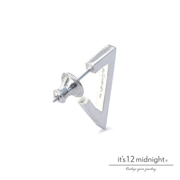it's 12 midnight イッツ トゥエルヴ ミッドナイト 【 Acute Triangle Pierce / トライアングル スタッド ピアス 】[ 正規品 ] シルバー 925 銀 プレゼント ユニセックス メンズ レディース ...