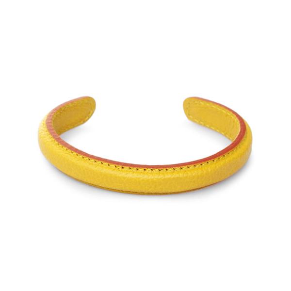 ITUAIS イトゥアイス 【 CHEVRE BANGLE (YELLOW) シェーブルバングル イエロー 】[ 正規品 ] ブレスレット カフ ヤギ革皮 プレゼント メンズ レディース ユニセックス 人気 ブランド おしゃれ