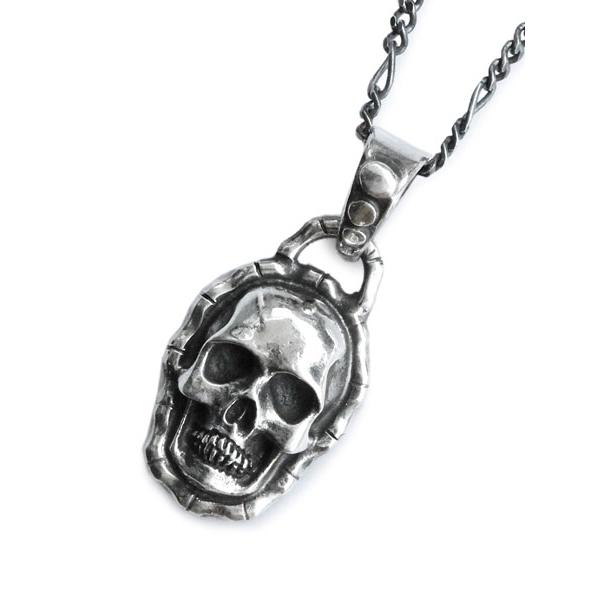 Lee Downey リーダウニー Skull Bone Necklace / スカル ボーン ネックレス シルバー ドクロ メンズ レディース 【 送料無料 】