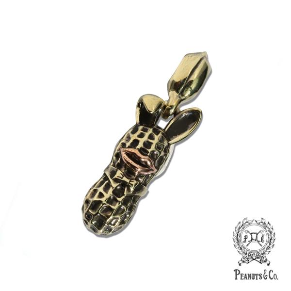 PEANUTS&amp;CO. ピーナッツカンパニー 【 MEDIUM BUNNY PEANUTS brass x copper / ミディアム バニー ピーナッツ ブラス 】[ 正規品 ] ペンダントトップ チャーム ネックレストップ キ...