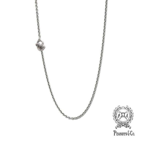 PEANUTS&amp;CO. ピーナッツカンパニー 【 small peanuts hook chain ( Silver ) ( Round ) 50cm 】[ 正規品 ] ピーナッツ ネックレスチェーン シルバー シンプル おしゃれ ...