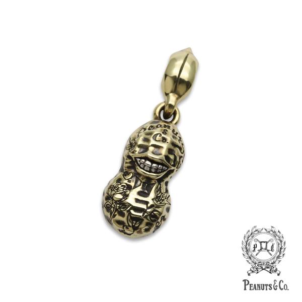 PEANUTS&amp;CO. ピーナッツカンパニー 【 NORMAL TATTOO PEANUTS Brass × Silver S Size タトゥー ピーナッツ ( ブラス × シルバー )】[ 正規品 ] ペンダントトップ キーチャ...