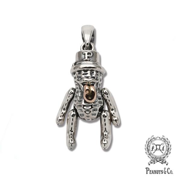 PEANUTS&amp;CO. ピーナッツカンパニー 【 TEDDY BEROPEANUTS ( silver × K10 Pink Gold ) / テディベロピーナッツ ( シルバー × ピンクゴールド )】[ 正規品 ] ペンダントト...