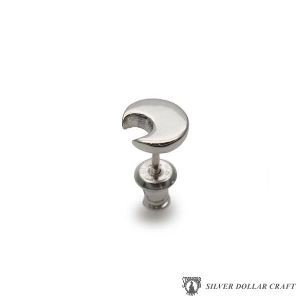 Silver Dollar Craft シルバーダラークラフト 【 CRESCENT MOON PIERCE / 月のピアス 】[ 正規品 ] ムーン 三日月 シルバー 925 片耳用 スタッド式ピアス スタッドピアス 銀 プレゼント ギフ...