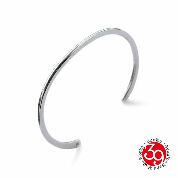 SunKu サンク 39 【 Roller Press Bangle [ SK-104-SV ] バングル ブレスレット カフ シルバー 銀 メンズ レディース ペア プレゼント 人気 ブランド おしゃれ 【 送料無料 】