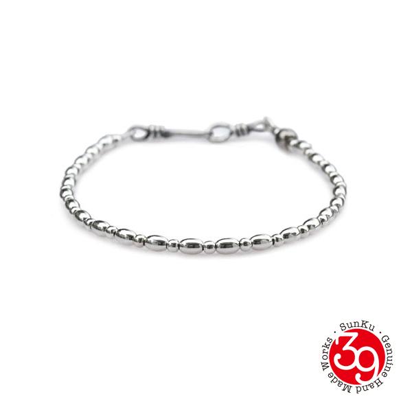SunKu サンク 39 【 Silver Small Beads Bracelet / [ SK-120 ] 】[ 正規品 ] シルバースモールビーズブレスレット 銀 メンズ レディース 【 送料無料 】