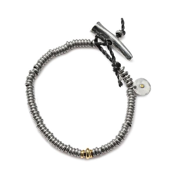 ON THE SUNNY SIDE OF THE STREET オン ザ サニー サイド オブ ザ ストリート 【 Round Metal Beads bracelet silver Black 010-300B ラウンド メタルビーズ ブ...