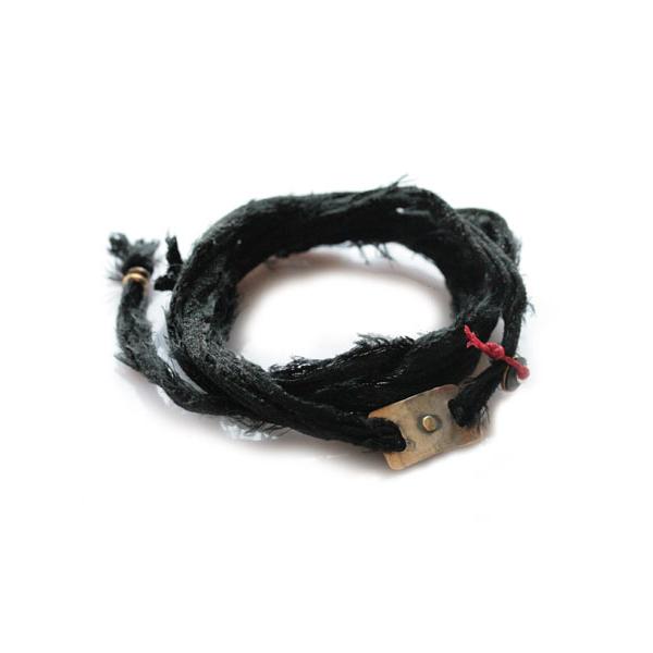 ON THE SUNNY SIDE OF THE STREET オン ザ サニー サイド オブ ザ ストリート 【 Shantung Silk Sunny Side Up Bracelet ( ブラック ) シャンタン シルク サニーサイド...