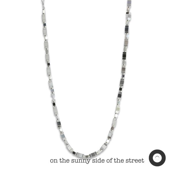 ON THE SUNNY SIDE OF THE STREET オン ザ サニー サイド オブ ザ ストリート 【 4mm Cube Crystal Rock Necklace Crystal Quartz [ 251-332N ] / キ...