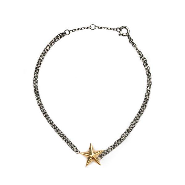 TOMASZ DONOCIK トーマス ドノチック 【 SILVER STAR BRACELET (GOLD × BLACK) / [ BLT22 OS GS ] シルバースターブレスレット ゴールド ブラック 】[ 正規品 ] 星 チェー...