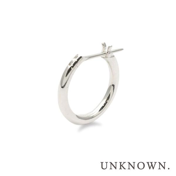 UNKNOWN. アンノウン 【 U307 NORM2/L PIERCE / SILVER / シルバーピアス 】[ 正規品 ] フープピアス スターリングシルバー シンプル 片耳用 キャッチ一体型 ペア ギフト プレゼント ユニセックス ...