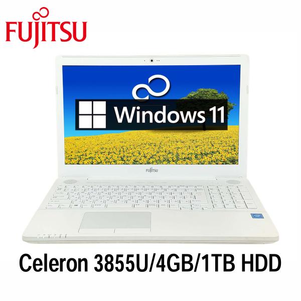 ★メーカー: 富士通(FUJITSU)★モデル名: LIFEBOOK AH42/A3★型番: FMVA42A3W★液晶: 15.6型 1366x768 HD★CPU: Celeron 3855U @1.60GHz★メモリー: 4GB★記憶装...