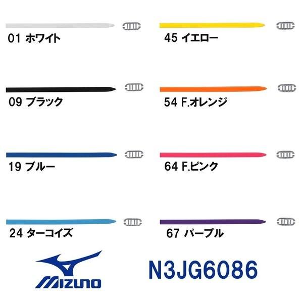 品番　　　N3JG6086品名　　　ミズノ　ゴーグル替えゴム本体価格　￥ 500カラー　　01：ホワイト　09：ブラック　19：ブルー　24：ターコイズ　45：イエロー　　　　　　54：F.オレンジ　64：F.ピンク　67：パープル サイズ...