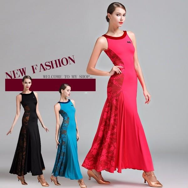 [ 商品名 ]袖なしワンピース 練習着 社交ダンス ドレス ワンピース モダン ラテン ダンス 衣装 ダンス衣装 ワンピース タンゴ 衣装 ドレス レースダンス衣装 ラテンドレス ワルツダンス 衣装 モダンドレス 社交ダンスdm790f0f...