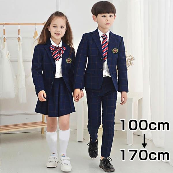 [ セット内容 ]学生服女の子：ジャケット/シャツ/スカート/リボン男の子：ジャケット/シャツ/ズボン/ネクタイ「記載のないアクセサリー、小物等は付属しません」[ カラー ]ネイビー[ 素材 ]ポリエステル[ サイズ ](cm)100/11...