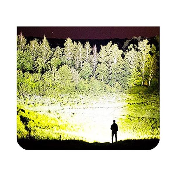 カラー：T335.3リチウム電池含1、XHP50.2 四核LEDチップ：独立したクアッドコア発光チップ、T335の輝度を高めます。テストにより輝度が最大10000+ルーメン/ sq.ftまでです。（注意：懐中電灯は線形光源であるため、より合...