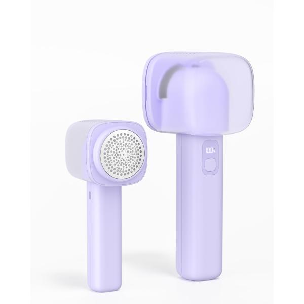 カ ラー：パープルサイズ：正常・【2025年新モデル＆強力６枚刃】・6枚刃取る強さが2倍アップ、服表面についた頑固な毛玉や大量の毛玉にも迅速に対応できますこれにより、手軽かつ効率的に取り除くことが可能です・【初心者でも簡単に毛玉が取れる】 ...