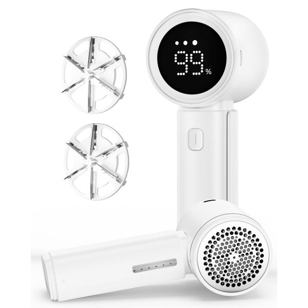 カ ラー：光沢ホワイトサイズ：正常・【2025年新モデル＆強力６枚刃】・6枚刃を高速旋回させ強力な吸引力を実現し、急ぎのお出かけ時も、一瞬で毛玉が取れます!シンプルデザインで出したままでも気にならず、使いやすい場所にいつもスタンバイもうきれ...