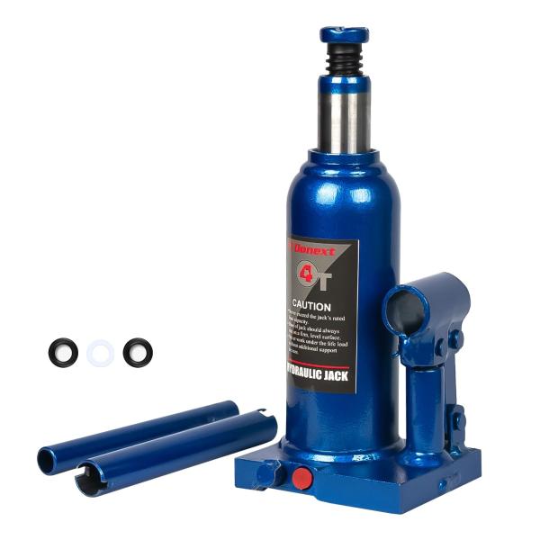 カ ラー：ブルーサイズ：4T【高さ】最低・最高位:185mm/360mm【耐荷重】ジャッキの最大耐荷重は4トン、多くの車を取扱いできます車種によってジャッキセット位置が異なりますので、詳しくは車載の取り扱い説明書でご確認ください【高品質材質...