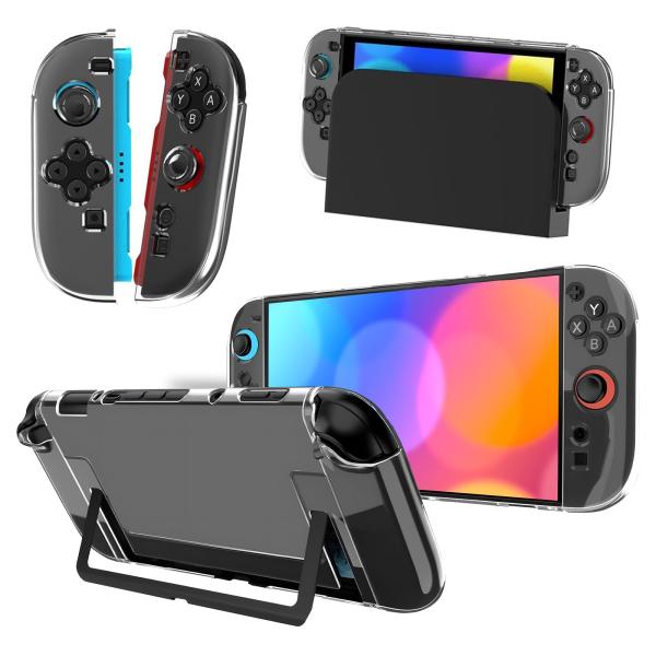 カ ラー：switch 2【 switch 2 有機el カバー】最新版switch 2 用に特別に設計されたク リスタルケースです分離式構造により、ゲームカード交換・充電操作を阻害しません各ソケットから穴を設置していて、ゲームのボタンに邪...