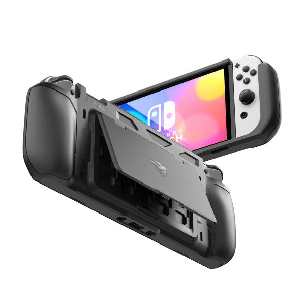 カ ラー：ブラックサイズ：Switch OLEDNintendo Switch OLEDモデル専用設計の耐衝撃ケースすべての開口部は精密にカットされ、完璧にフィットします互換性の問題を避けるため、購入前にデバイスのモデルを必ずご確認ください...
