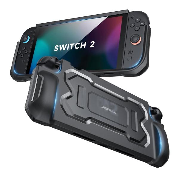カ ラー：ブラック【Switch 2 をしっかり保護】Nintendo Switch 2（2025年モデル）対応専用設計日常の擦り傷や摩耗から本体を守り、どこでも安心してゲームを楽しめます【わずか1秒で着脱、モード切替もスム ーズ】 セミオ...