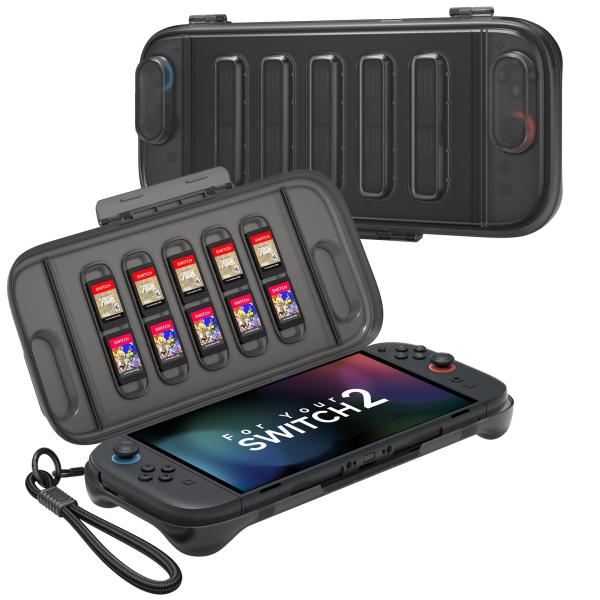カ ラー：Blackスタイル：ミニマル【Switch 2対応専用設計】本製品は、2025年発売のSwitch 2対応保護ケースです※ご注意：本体に他のプロテクターやカバーを装着した状態ではご使用いただけません【高い耐久性でキズから保護】高品...