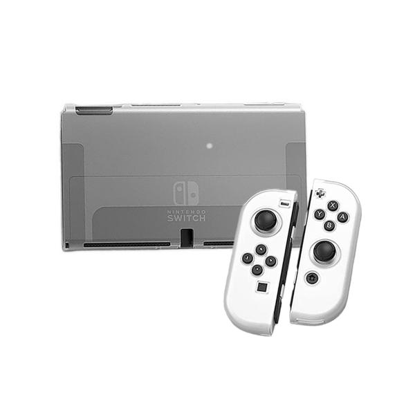 カ ラー：半透明対応機種：任天堂Nintendo Switch ニンテンドー スイッチ有機ELモデル柔軟性と頑丈さを兼ね備えているTPUゴムで作られており、本体を全面カバーでき、衝撃や傷、汚れなどからしっかり保護しますケースを付けたまま各種...