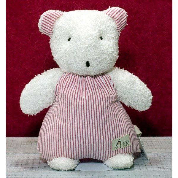 ドイツ・ケーセン社（Kosen）のSilke（ジルケ）シリーズ「B?rli rosa（ベアリー・ピンク）」です。高さ約23cm（L 9 cm x B 21 cm x H 23 cm）、重量約135g。最大の特徴は、全身が吸水性の高い綿パイル...