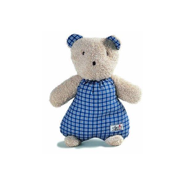 ドイツ・ケーセン社（Kosen）のSilke（ジルケ）シリーズ「B?rli blau（ベアリー・青）」です。高さ約23cm（L 9 cm x B 21 cm x H 23 cm）、重量約135g。何でも口に入れてしまう時期の赤ちゃんにも安心...