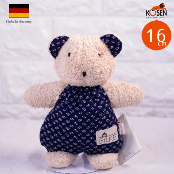 ドイツ・ケーセン社（Kosen）のSilke（ジルケ）シリーズ「Mini-B?r dunkelblau（ミニベア・濃青）」です。高さ約16cm（L 7 cm x B 14 cm x H 16 cm）、重量約60g。夜空のような深い青色（ダー...