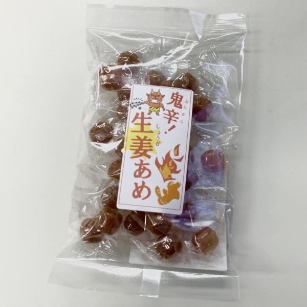 新発売！生姜をたっぷり使った辛めの生姜飴です。土生姜のしぼり汁に加え、ジンジャー粉末を配合しました。生姜の抗菌作用や滋養強壮作用でウイルスを乗り越えましょう！※飴は一粒づつ個包装しています。【原材料名】グラニュー糖（国内製造）、水飴、土生姜...