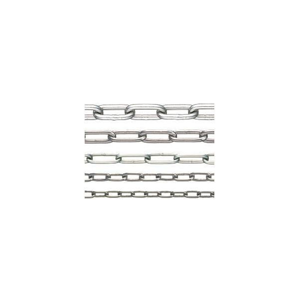 [ 水本 水本機械 MM ステン ステンチェーン ステンレス SUS 小判チェーン 30m 1本物 小判 一般用 レギュラー リンク ヘビーリンク 地震 転倒 防犯 安全 線径 3mm ]