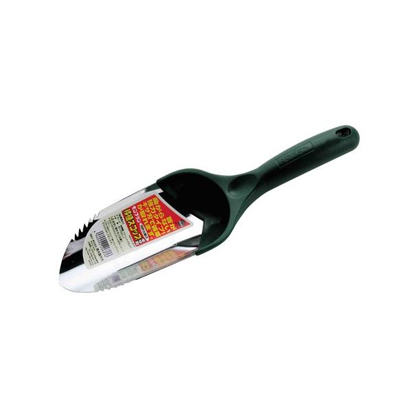 商品サイズ幅80 ×高さ280 ×奥行き30mm 重量137g 用途園芸用スコップ。 機能・特徴移植スコップにギザ刃が付いているので、雑草も抜くことができます。ブレードの厚みが薄いため土に食い込みが良いので、楽に作業をしていただけます。深あ...