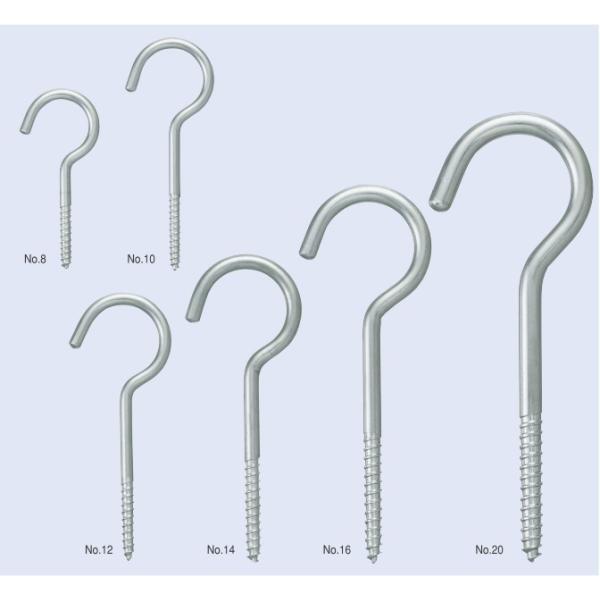 ・材質：ステンレス(SUS304)【検索】捻子釘・捻子フック・壁フック・？フック