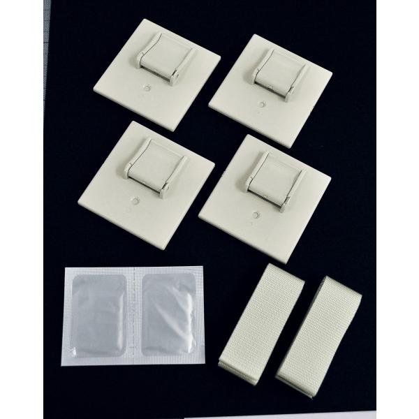 ●外形寸法(WxDxH)75mmx40mmx148mm・OA機器、家電、書庫などの転倒防止に！[ 書類 荷物 落下 防止 ベルト 地震 耐震 災害 対策 飛散 ストラップ バー ]