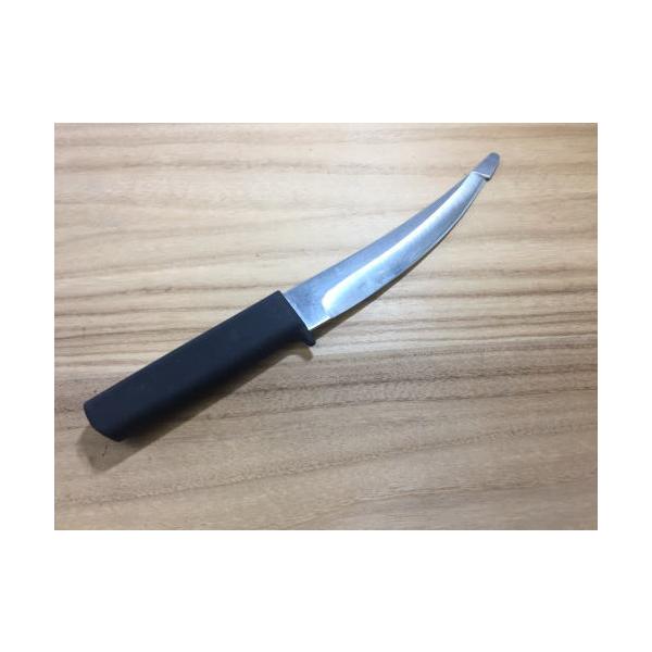 ・全長：約295mm・刃渡：約180mm（先端には刃が付いていません。）・重量：約130g・刃部：ステンレス刃物鋼・柄部：ゴムグリップ・ハンターや肉処理業者が愛用する解体包丁です。・刃の先端には刃が付いていません。内臓を傷付けません・イノシ...