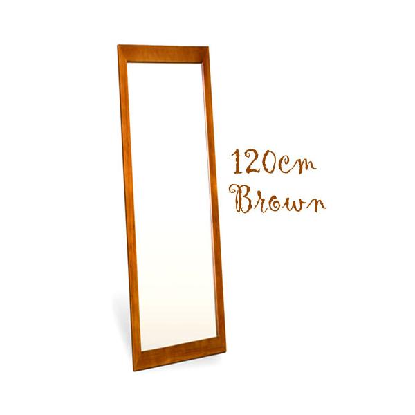 ■仕様　  商品名：フラットフレームウォールミラー120h　  カラー：ブラウン　  サイズ：幅40x奥行2x,高120cm　  フレーム：5cm　  重さ：約5kg　  材質：天然木、3mmガラス鏡　  塗装：ラッカー塗装　  PL製造物...