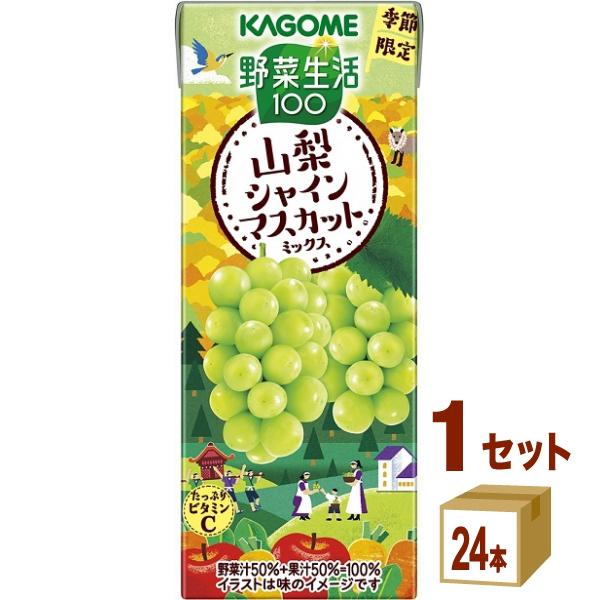 15種の野菜と3種の果実を使用し、山梨県産シャインマスカットのジューシーな味わいの野菜＆果実100％ジュースです。朝食のおともやリフレッシュしたいときにおすすめです。