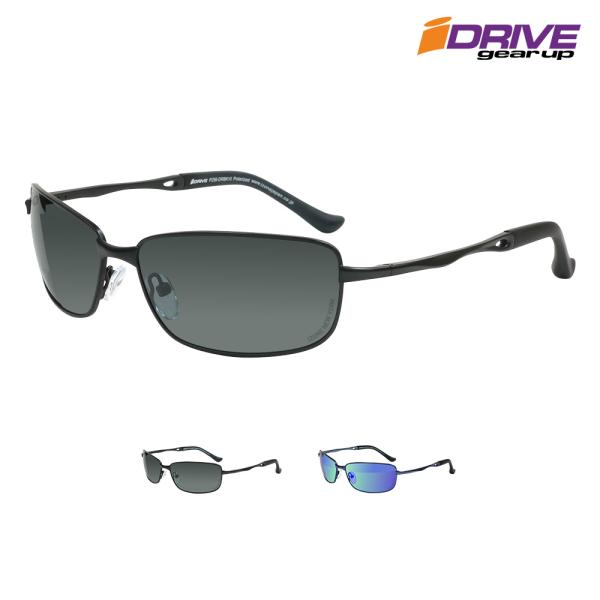 サングラスブランドIZONE NEW YORK（アイゾーンニューヨーク）のiDRIVE P256は中振りメタルのスクエアタイプの高性能偏光サングラスです。立体的なテンプルに、バネが入っている丁番が付いているため、軽い快適なかけ心地と、長時間...