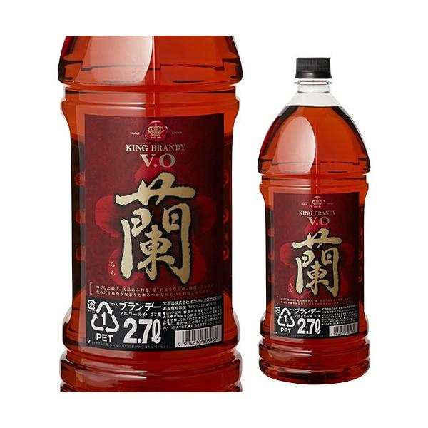 華やかな香り、すっきりマイルドな味わい。食事とも合うリーズナブルな晩酌用ブランデー■商品名キングブランデーＶ.Ｏ 「蘭」■容量2700ml■アルコール度数37度※3000ml以下の商品は6本まで１梱包(1個口)で発送できます。※当店では最新...
