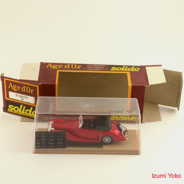 メーカー：フランス ソリド（solido）原産国：フランス素材：金属/樹脂スケール：1/43外箱：あり。汚れ・擦り傷があります。クリアケースに汚れ・擦り傷があります。商品状態：中古品（古物）です。腐食があります。塗装にベタつきがあります。商...