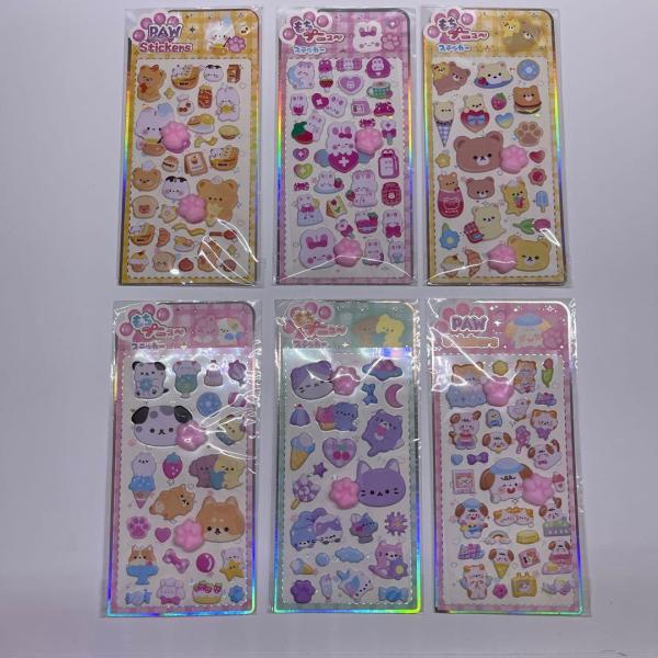 肉球シール6枚セットです。可愛い動物やスイーツなどのデザインがいっぱいで、手帳デコ、シール交換、工作、ご褒美シールにもぴったりです      【セット内容】肉球シール6枚【商品状態】新品・未使用・未開封【おすすめ用途】手帳／ノート／DIY／...